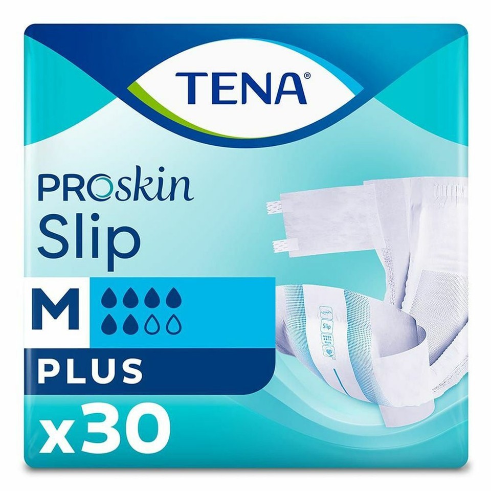 TENA SLIP PLUS Pro MEDIUM 30 SLIPS INCONTINENCE SLIP NAPPY | eBay UK