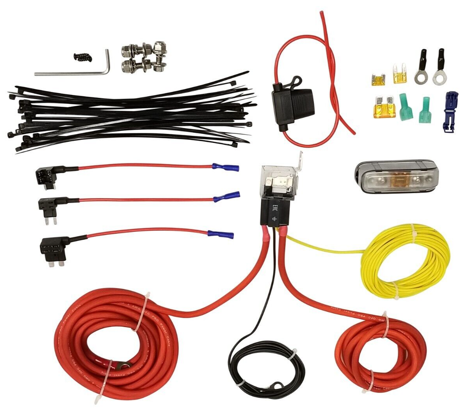 airmaxxx Single Compressor Wire Install Kit Air Ride Suspension Fits ...