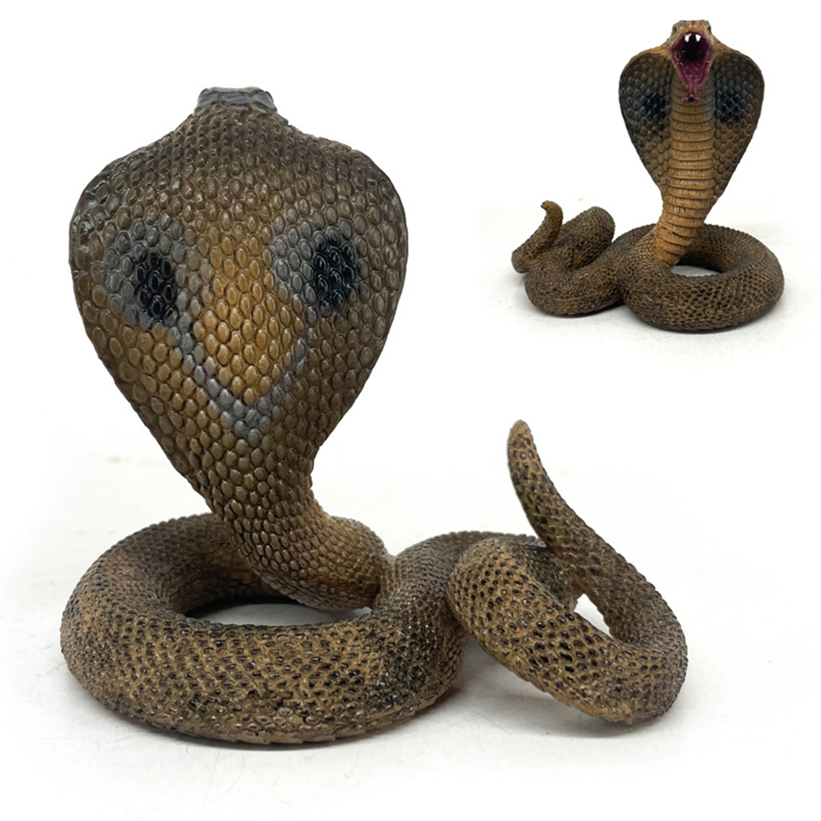 Snake Model Miniature Decoration Reptile Amphibian Statue Desktop ...
