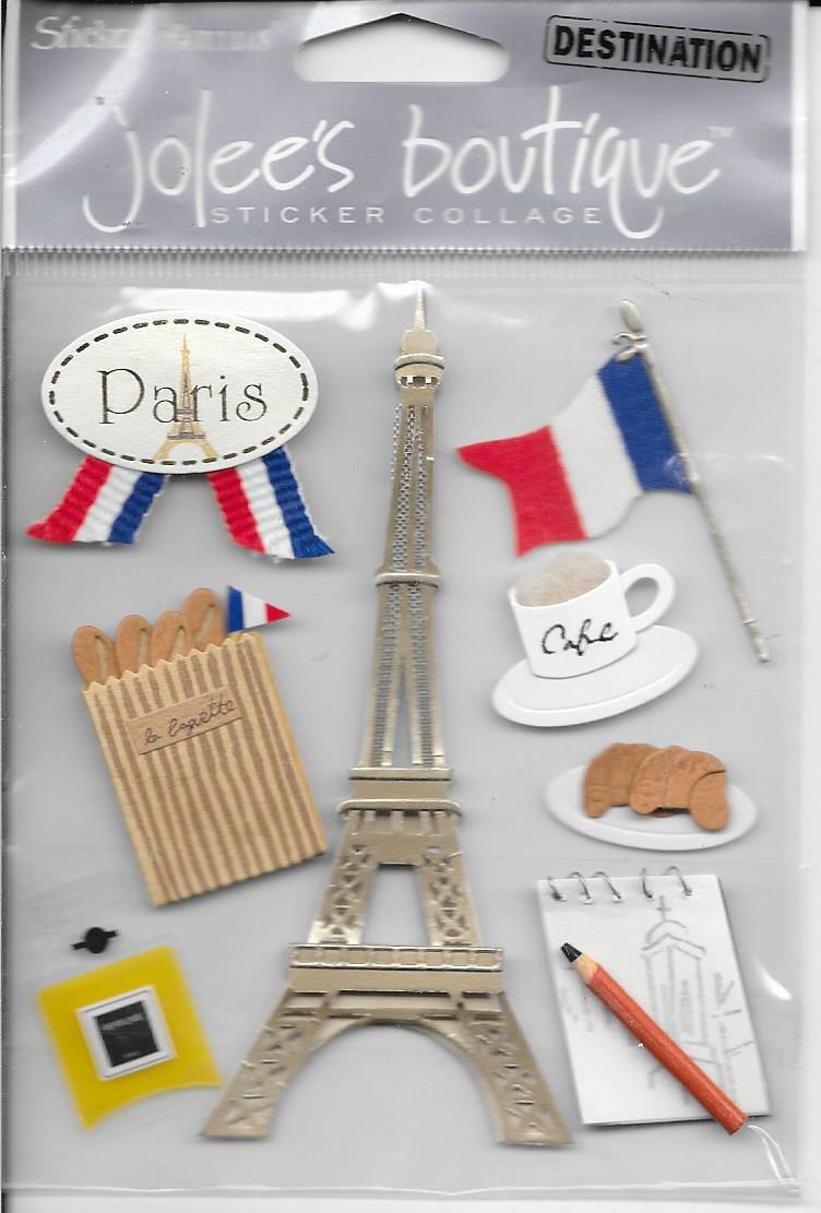 JOLEE'S Boutique Paris France Dimensional Stickers Travel Europe ...
