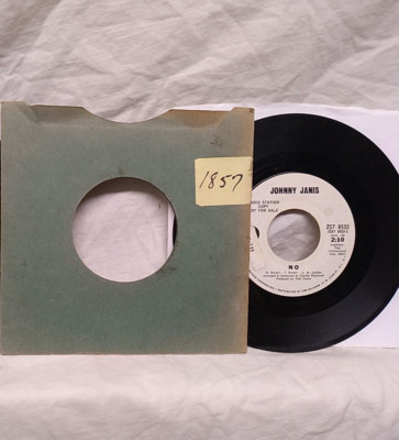 Johnny Janis I'll Need you Forever / No 45 RPM Monument records ZS7 ...