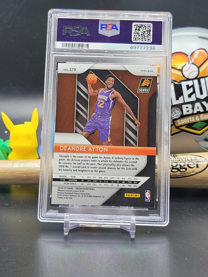 2018-19 Panini Silver Prizm #279 DeAndre Ayton Suns Rookie PSA 10 (CBMH ...