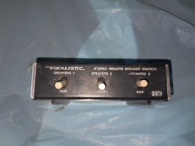 realistic hight stereo remote speaker switch cat. no 40-125a | eBay