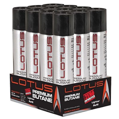 12 Pack Lotus Premium Lighter Butane Refill Fuel 13.40 oz 400ml ...