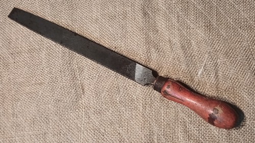 Vintage NICHOLSON Flat Bastard File with Disston wood handle | eBay