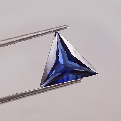 AAA Natural Flawless Ceylon Blue Sapphire Loose Triangle Gemstone Cut ...