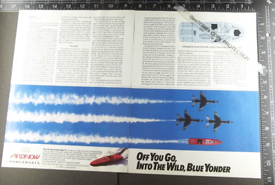 1989 2 page ADVERTISING for Don Aronow Alpha 45 power boat | eBay