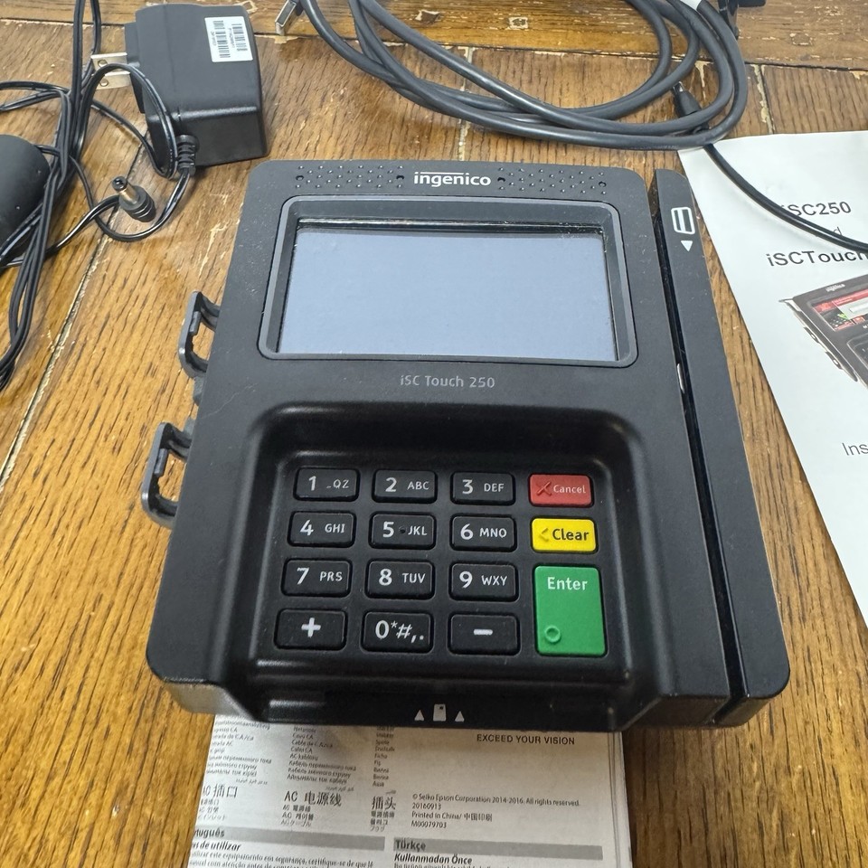 Ingenico ISC Touch 250 PoS Payment Credit Card Terminal Reader | eBay
