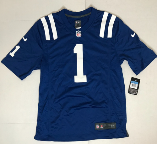 Nike Pat McAfee #1 Indianapolis Colts NFL Blue On Field Jersey Men's M ...