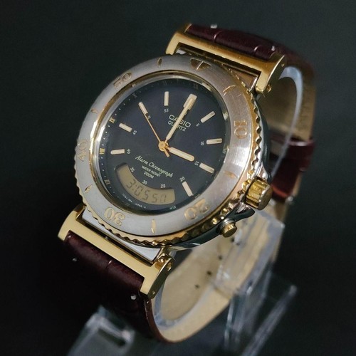 Casio AD-710 Black Mens Watch Quartz Used with Scratches | eBay