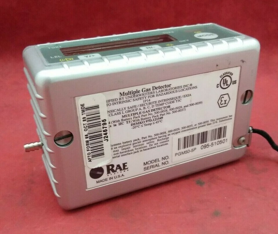 Rae Systems MultiRAE Plus PGM-50/5P Multi Gas Detector Air Sampler | eBay