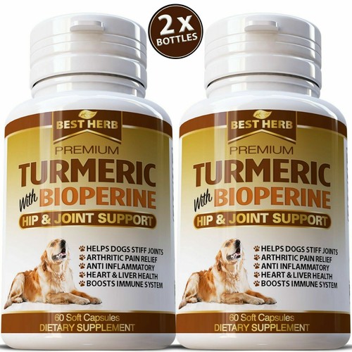TURMERIC CURCUMIN CAPSULES FOR DOGS DIGESTIVE & JOINT SUPPORT ...