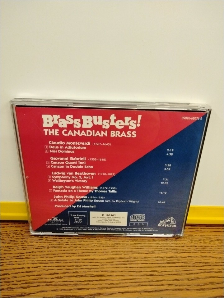 Brass Busters! by The Canadian Brass (CD, 1995) Sousa/Beethoven/Vaughan ...