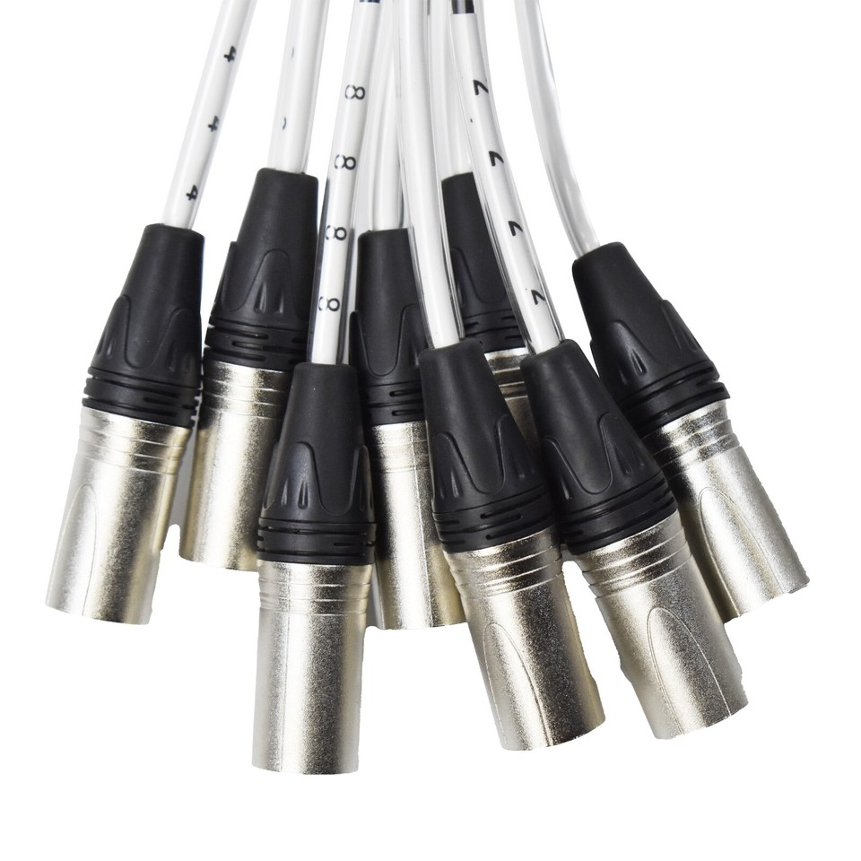 proreck 8-Channel Low Profile XLR Send Circuit Board Snake Cable ...