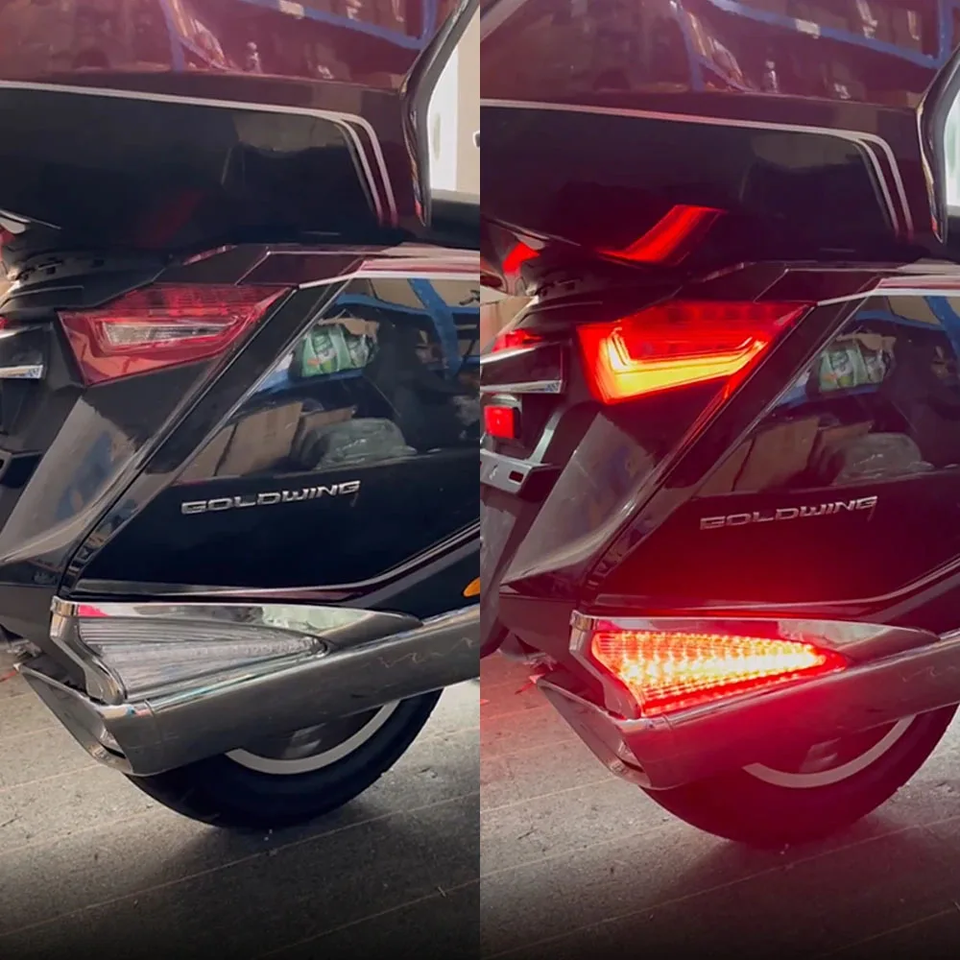 GL1800 Saddlebag Accent Swoop LED Light Case For Honda Goldwing 1800 GL ...