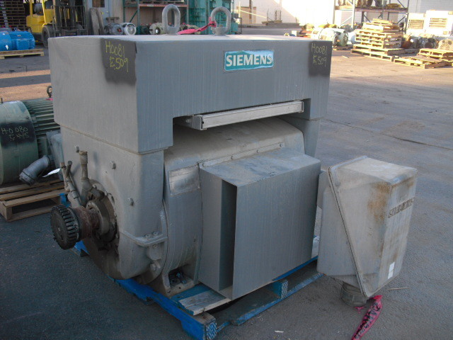 600 HP Siemens Electric Motor, 1800 RPM, 509S Frame, WPII, 460 V, 1.15 ...