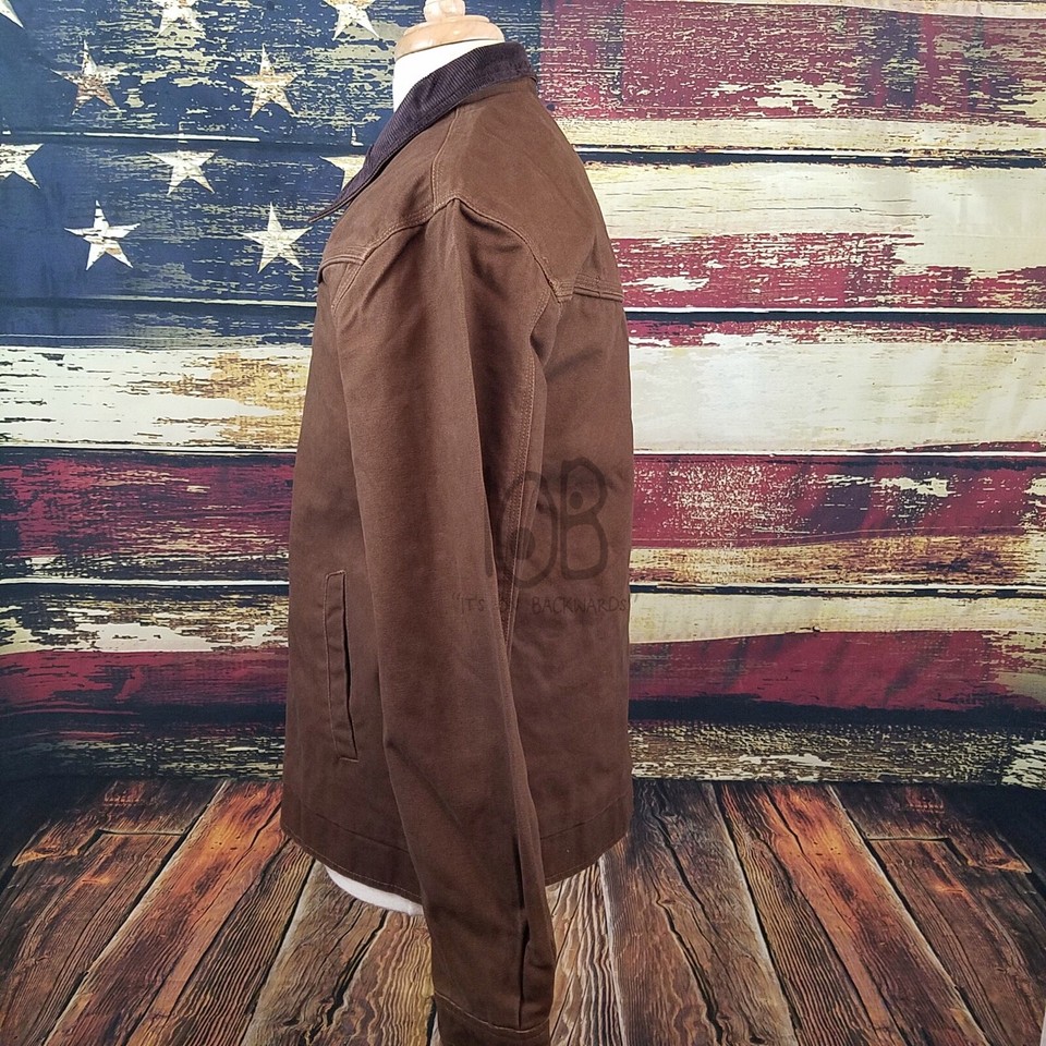 Wyoming Traders Mens Summer Zip Up Canvas Cowboy Western Ranch Wear ...