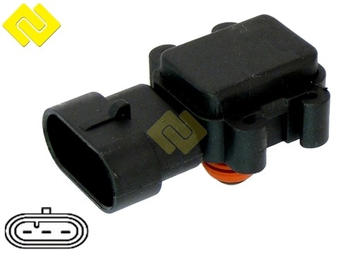 P00265 Intake Manifold Pressure Sensor MAP ,GM 09359409 ,16187556 ...
