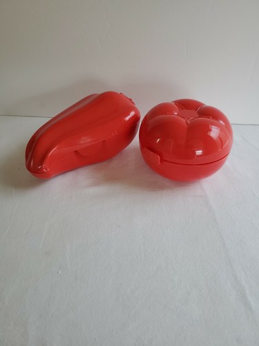 Tupperware 2 Red Vegetable Peppers Keepers ~ Set of 2 | eBay