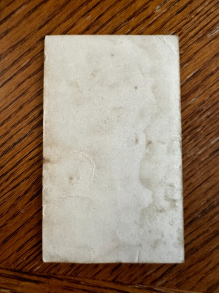 Boy in Buttoned Suit Standing by Ornate Table with Curly Hair CDV Photo ...