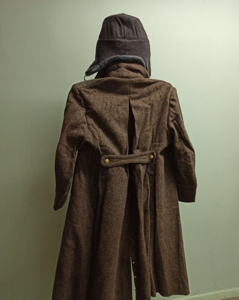 USSR Military Jacket Soldier Overcoat Soviet Army Shinel 56-3 + Ushanka ...