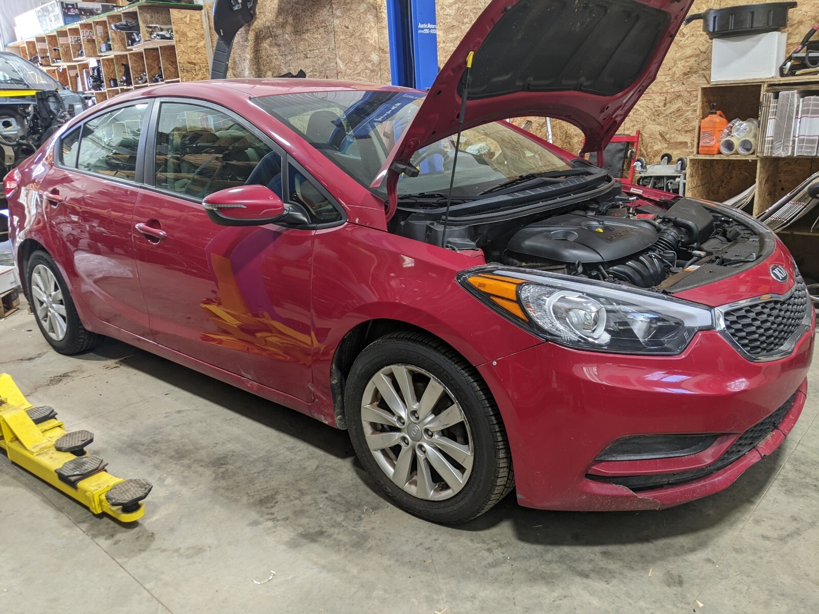 KIA FORTE OEM RIGHT HAND UNDER COVER FLOOR PAN SHIELD DAMAGED 84145 ...