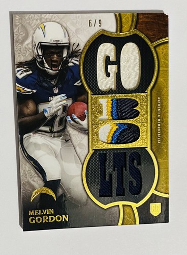 2015 Topps Triple Threads Melvin Gordon 4 Color Gold Rookie Jersey 6/9 ...