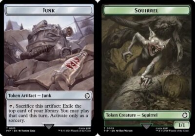 Junk // Squirrel Double-Sided Token x1 - Universe Beyond: Fallout - NM ...