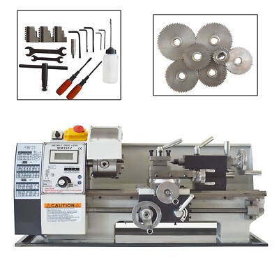 WM180V Miniature Metric Precision Precision Metal Bench Lathe 600W 7 ...