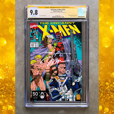🔥 Uncanny X-Men #274 CGC 9.8 SS x2 Signed by Jim Lee & Scott Williams 🔥 ...