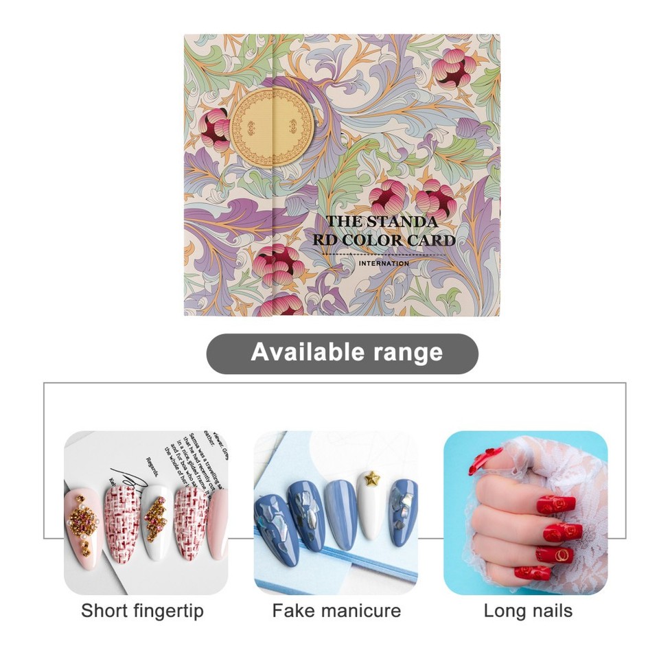 120 Colors Nail Art Display Color Chart Book Gel Nail Polish Nail Art ...