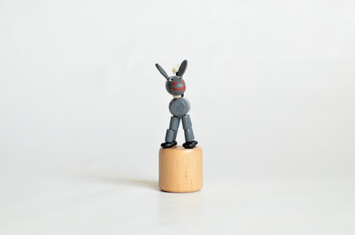 Wooden Toy Wobble Figure Donkey Height=8.5cm NEW Toy Wobble Wobble ...