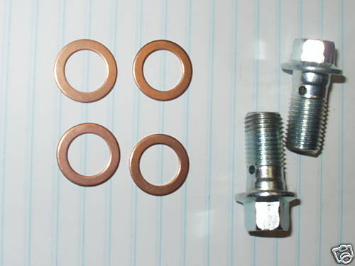 BRAKE HOSE BANJO BOLT CALIPER BOLTS +WASHERS 7/16-20 X 7/8" CHEVY ...