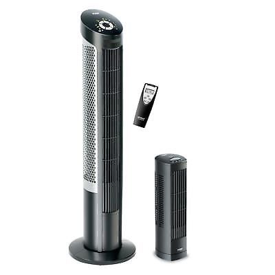 Seville Classics Ultra-Slimline Tower Fan Combo with Remote Control for ...