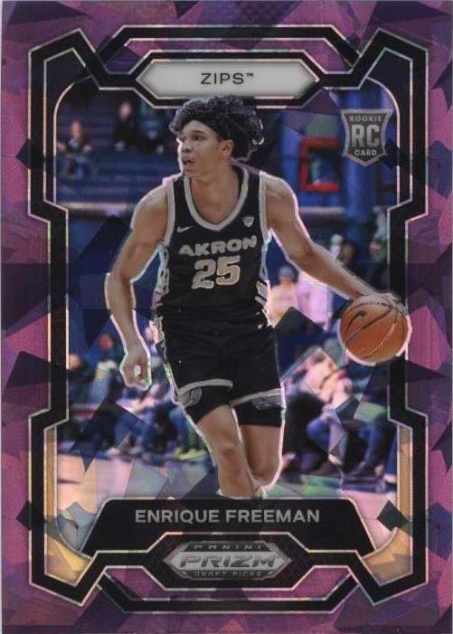 2024-25 Panini Prizm Draft Picks - Enrique Freeman #72 Purple Ice Prizm ...