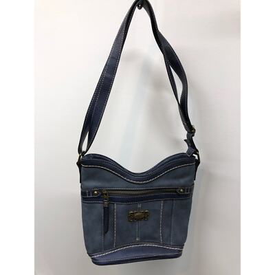 BOC Crossbody Shoulder Bag Purse Blue Born Concept Faux Leather | eBay