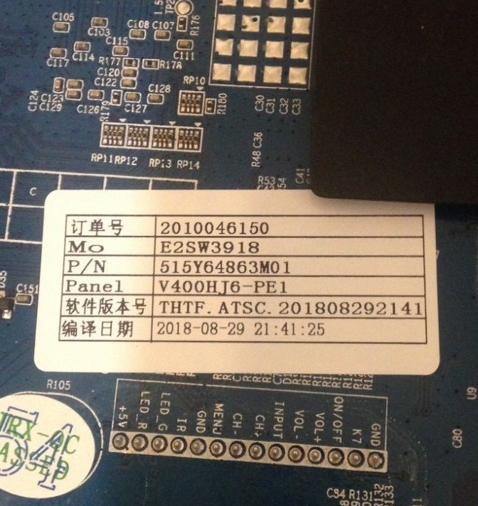 Element E2SW3918 Main Board P/N 515Y64863M01 CV6486H-A42 | eBay