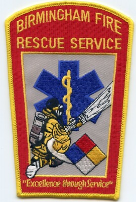 BIRMINGHAM ALABAMA Fire Rescue VERY LARGE FIRE PATCH | eBay