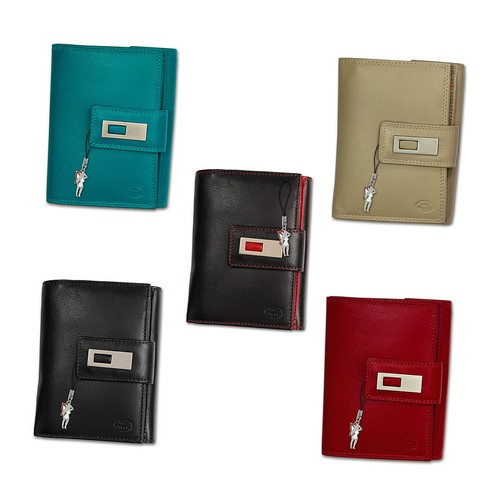 Old River Damen Herren Portemonnaie Geldbörse Farbwahl Leder 11x3x14cm ...