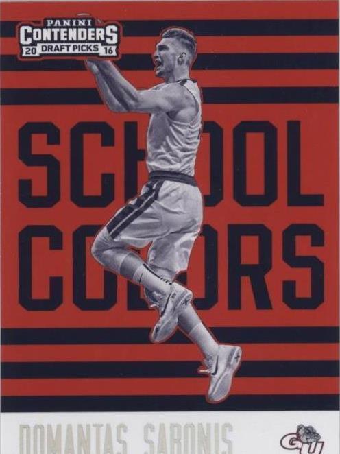 2016-17 Panini Contenders Draft Picks - School Colors Domantas Sabonis ...