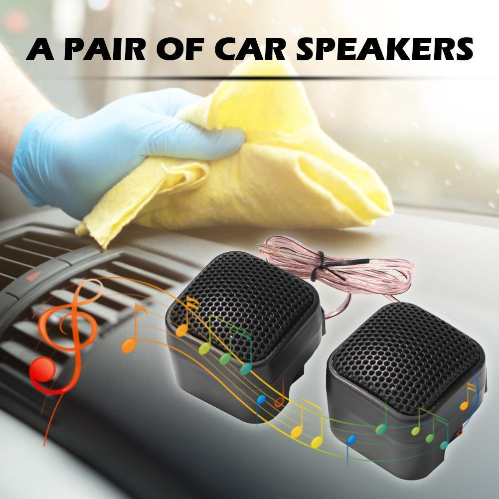 2Pcs High Pitch Speaker 12V DC Auto Sound Speaker 500W Mini Square ...