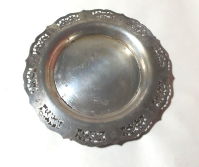 VINTAGE RARE MISS AMERICA SILVERPLATE METAL CHARGER PLATE / SERVING ...