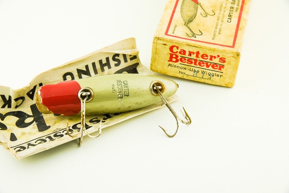 Vintage Carters Dunks Bestever Minnow Antique Fishing Lure in Box ...