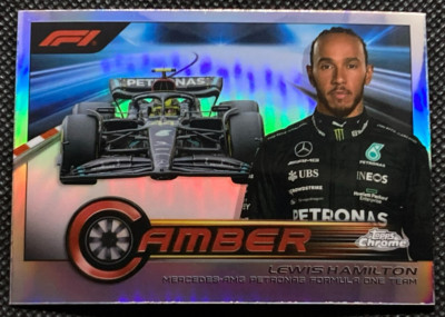 2023 Topps Chrome Formula 1 Lewis Hamilton Camber Insert #CAM-LH - F1 ...