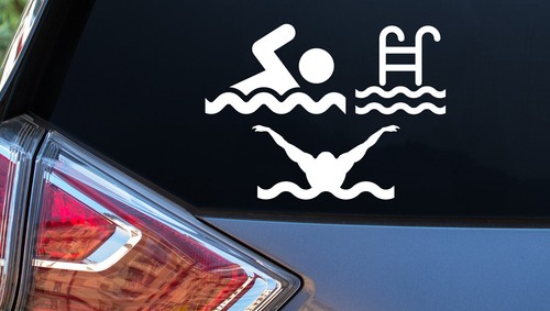 Swimming Pool Butterfly Stroke Sports Vinyl Sticker Decals | eBay