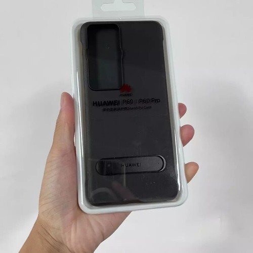 Original Huawei PU Leather Back Case Cover W/Kickstand For Huawei P60 ...