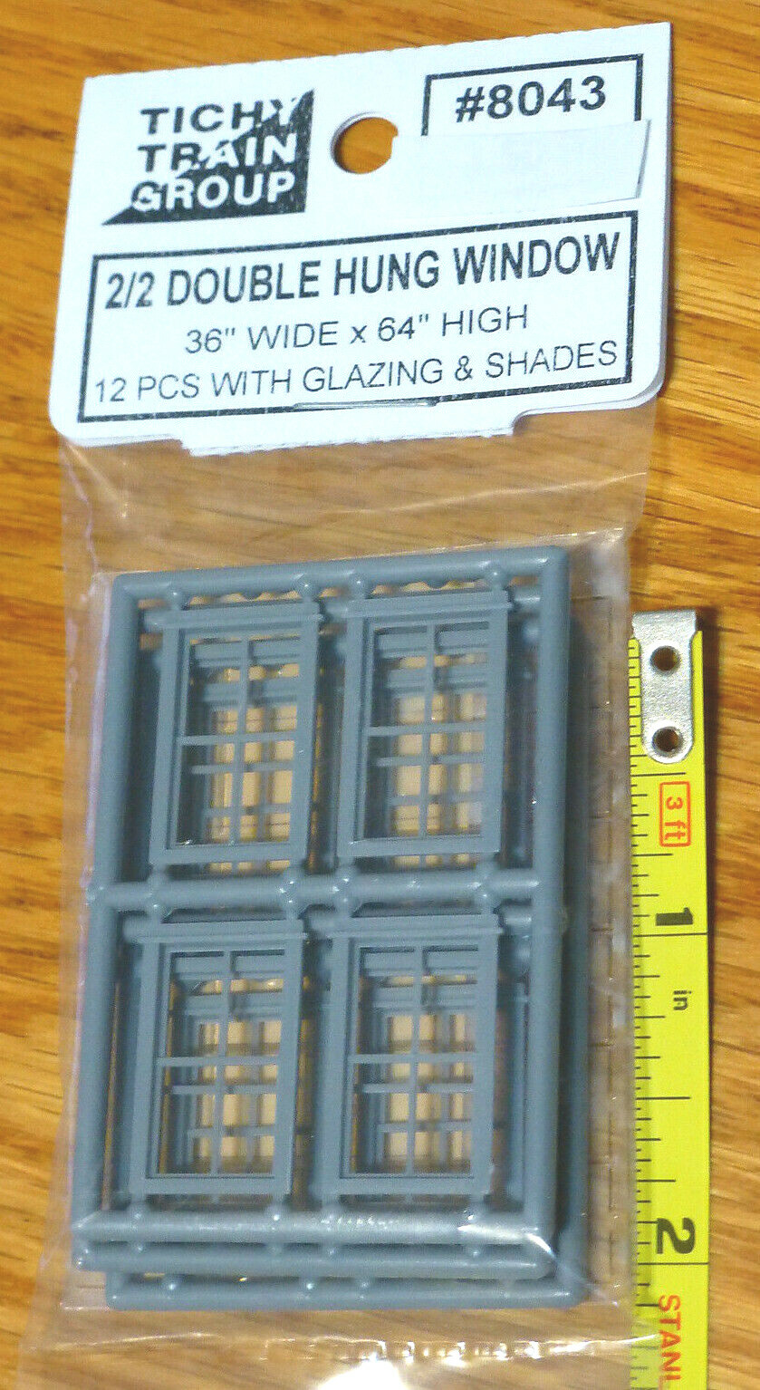Tichy Train Group #8043 Windows - Double-Hung -- 2/2, Scale 36 x 64 ...