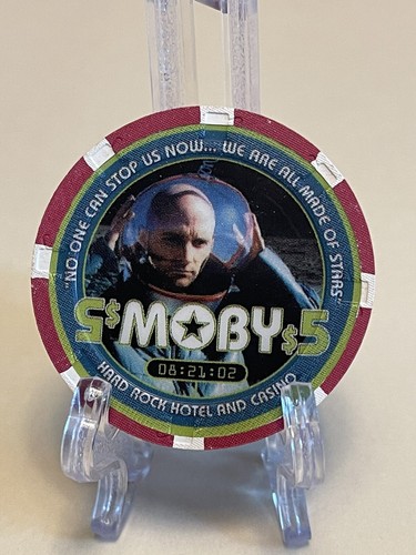 Hard Rock Las Vegas 2002 MOBY $5 Casino Chip Mint/Uncirculated LTD 5000 ...