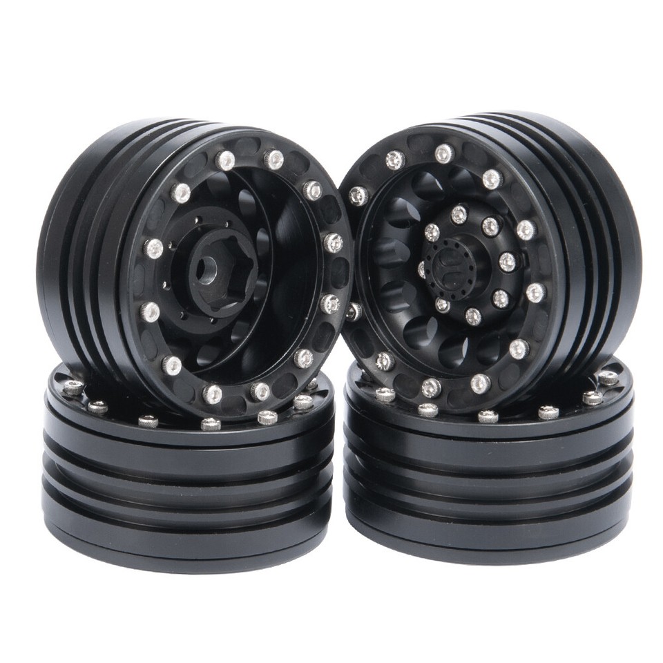 4PCS RC 1/10 1.9'' Metal Beadlock Crawler Wheel Rims For Axial SCX10 ...
