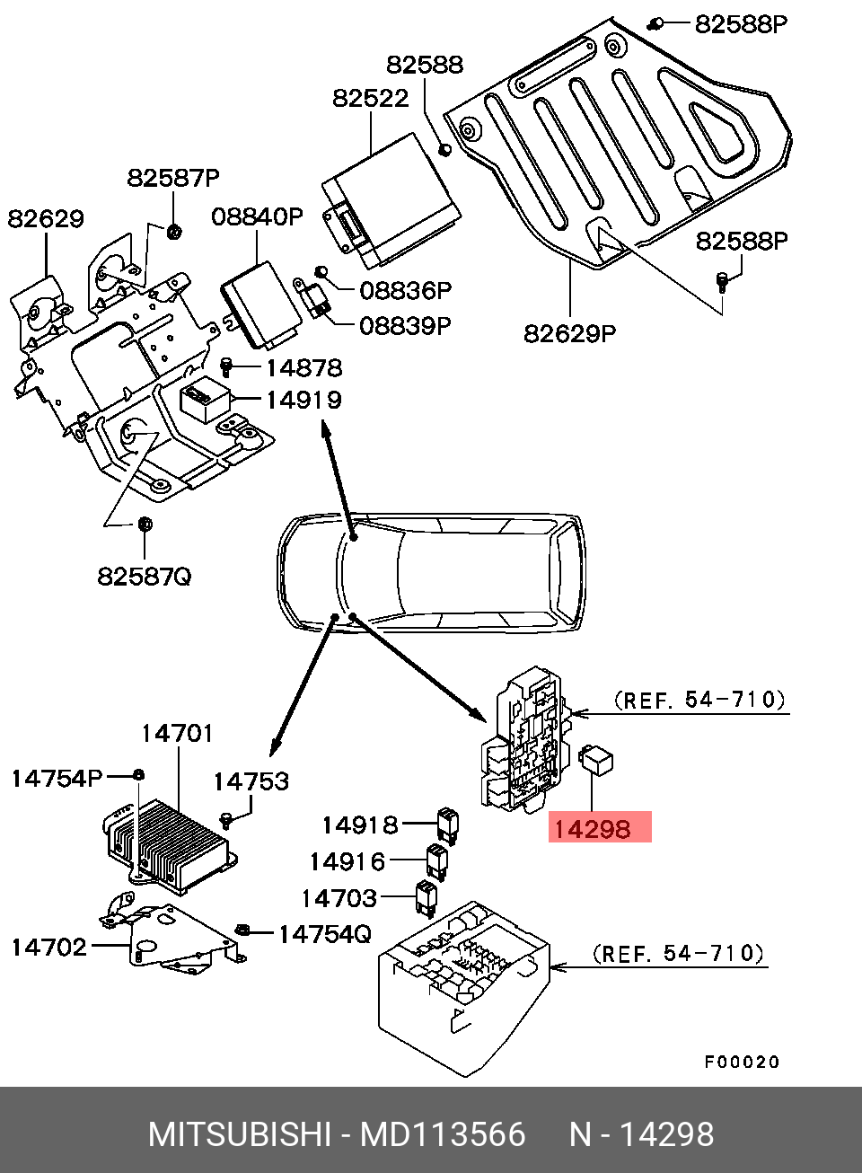 Mitsubishi PAJERO Sport I 2004 Other Relay MD113566 Ama10704 for sale ...